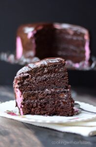 Raspberry Fudge Cake - Cooking with Curls
