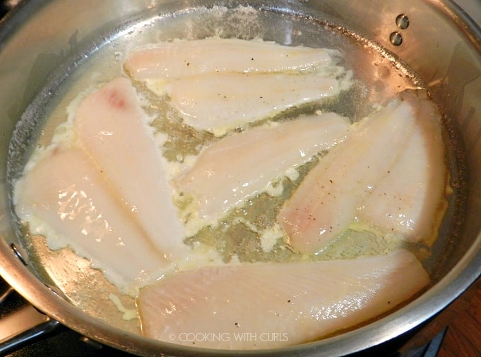 Sole with Caramelized Garlic - Cooking With Curls