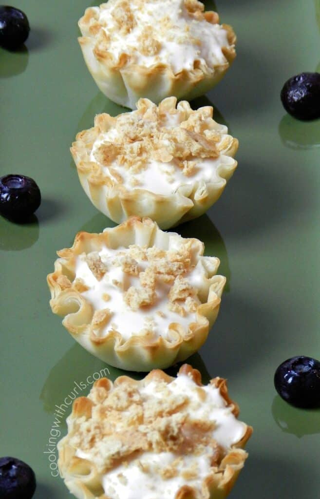 Cheesecake Fillo Bites - Cooking with Curls