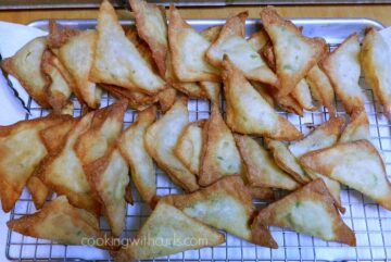 Dairy-free Crab Rangoons - Cooking with Curls