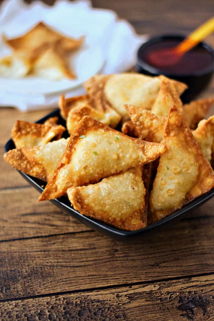 Dairy-free Crab Rangoons - Cooking with Curls