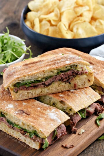 Roast Beef Panini - Cooking with Curls