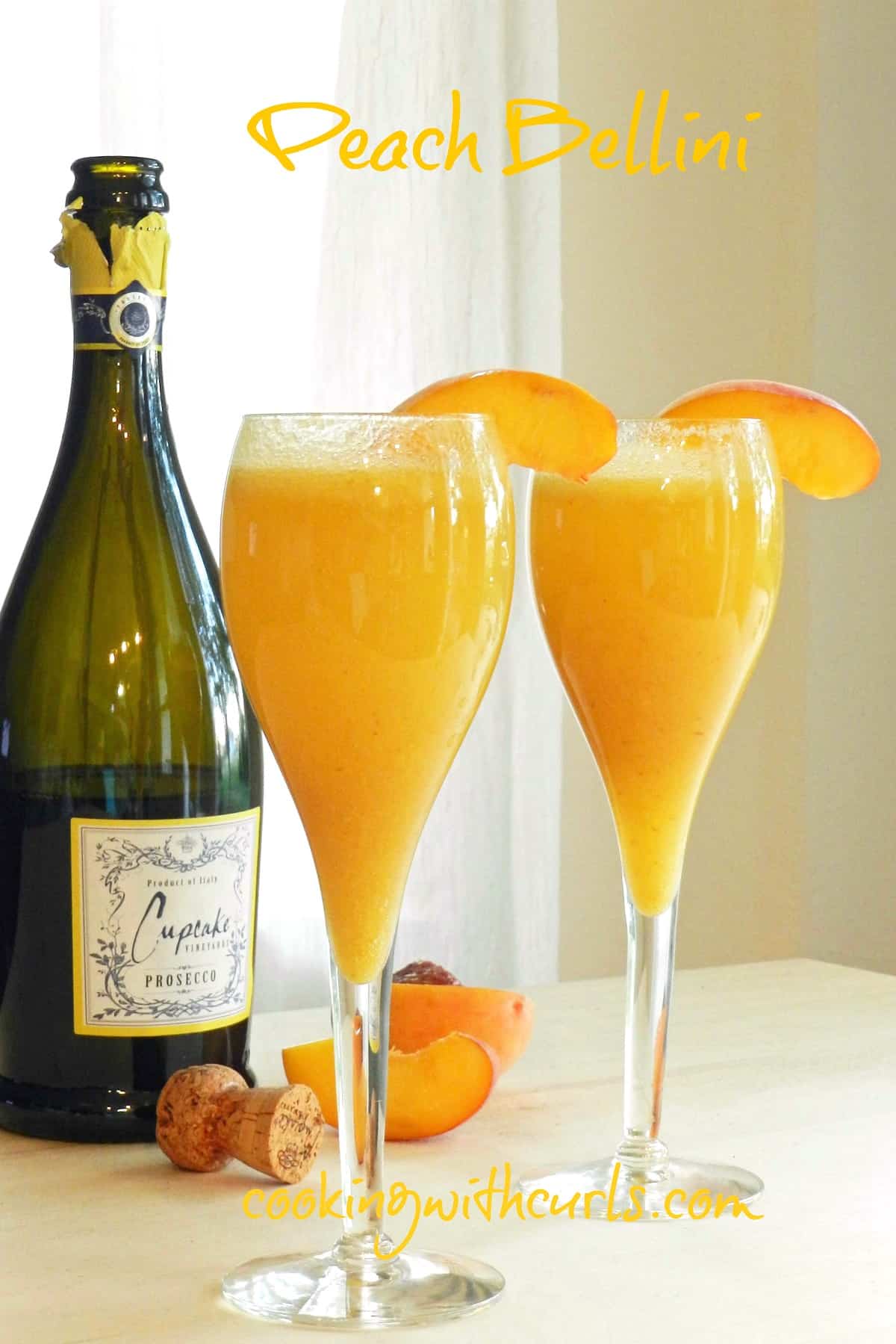 Peach Bellini - Cooking with Curls