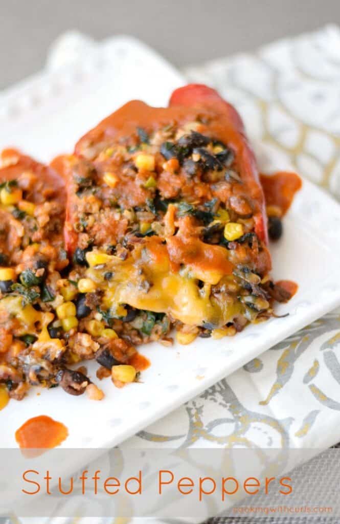 Stuffed Peppers - Cooking with Curls
