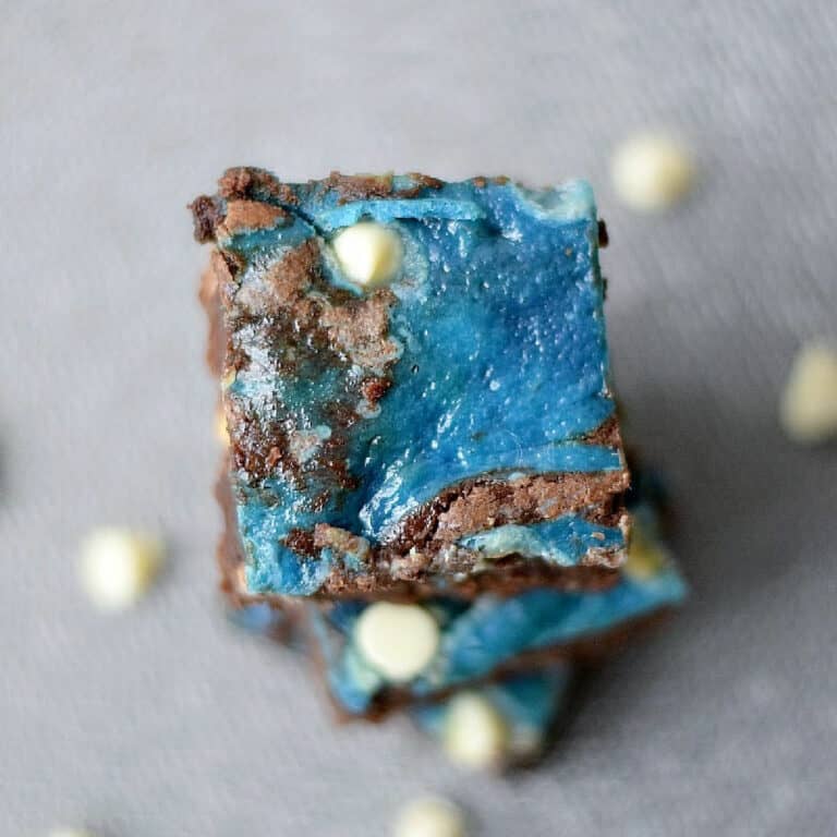 Galactic Brownies - Cooking with Curls
