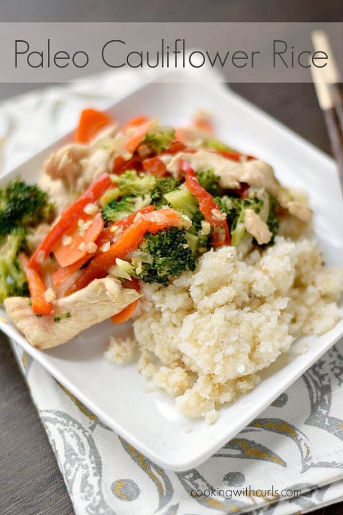 Paleo Cauliflower Rice & comfort zone - Cooking with Curls