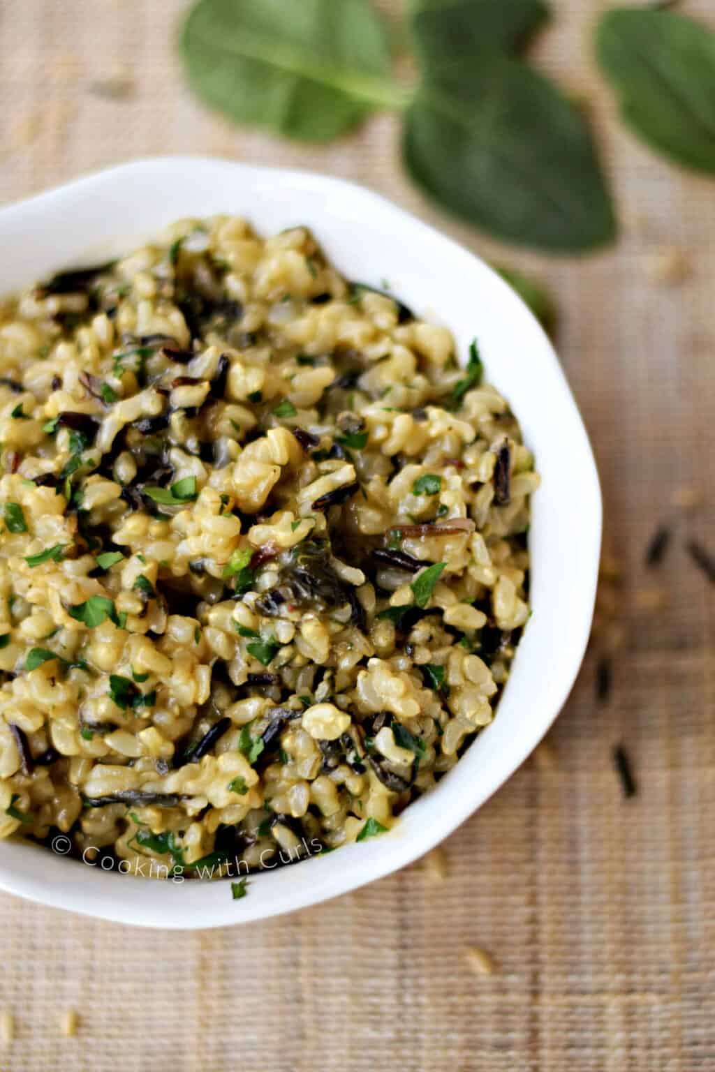 Savory Wild and Brown Rice Pilaf - Cooking with Curls