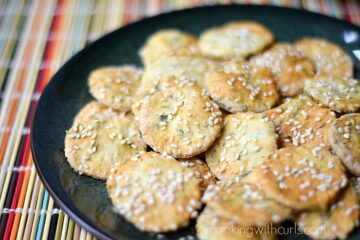 Sesame Crackers - Cooking with Curls