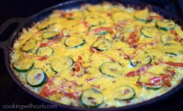 Breakfast Pizza with Hash Brown Crust - Cooking With Curls