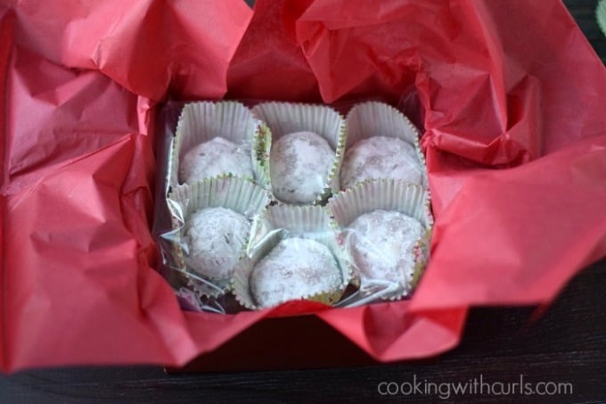 Chocolate Mint Truffle Snowballs - Cooking with Curls