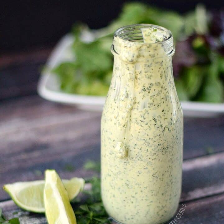Creamy Cilantro Lime Dressing - Cooking with Curls