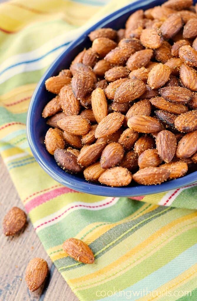 Sweet and Spicy Almonds - Cooking with Curls