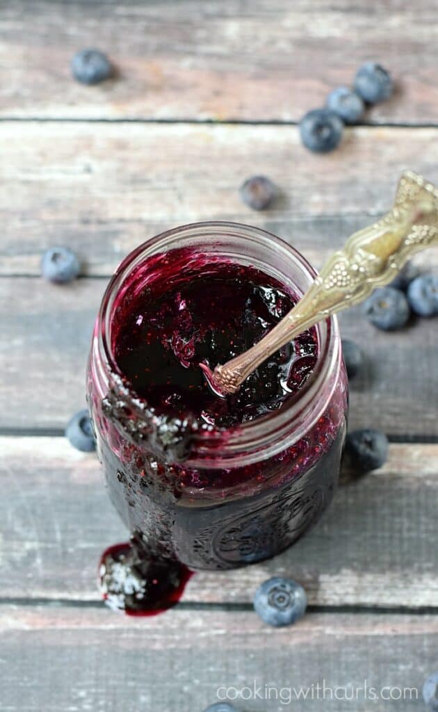 Blueberry Preserves - Cooking with Curls
