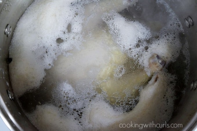 Homemade Chicken Stock - Cooking with Curls