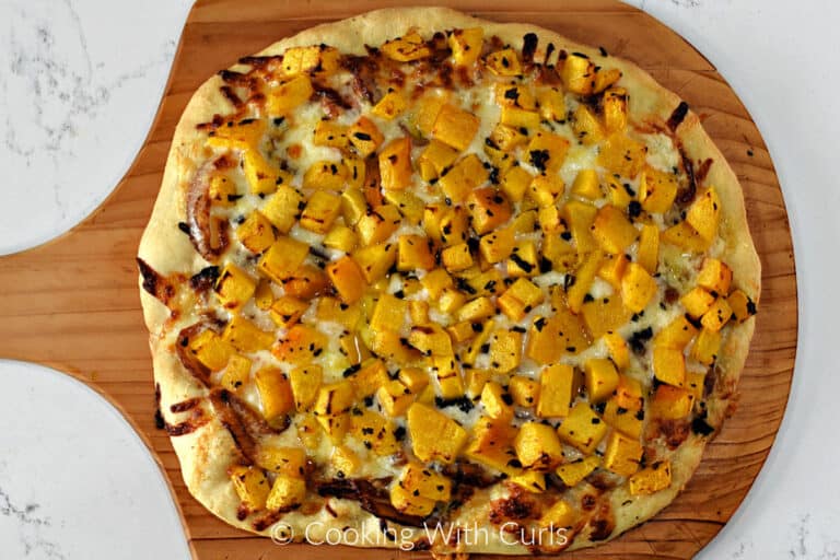 Butternut Squash and Sage Pizza - Cooking with Curls