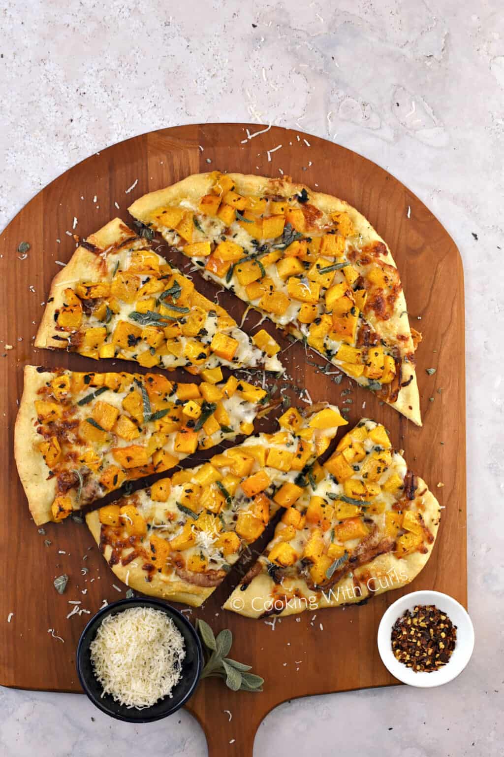 Butternut Squash and Sage Pizza - Cooking with Curls