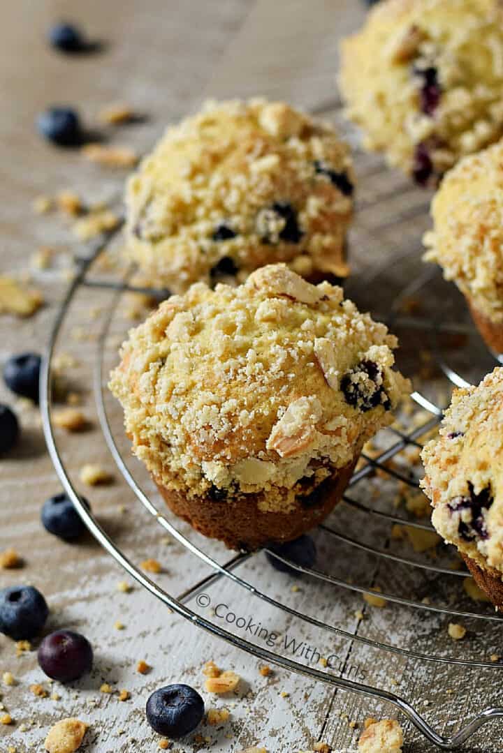 Bakery Style Blueberry Muffins - Cooking with Curls