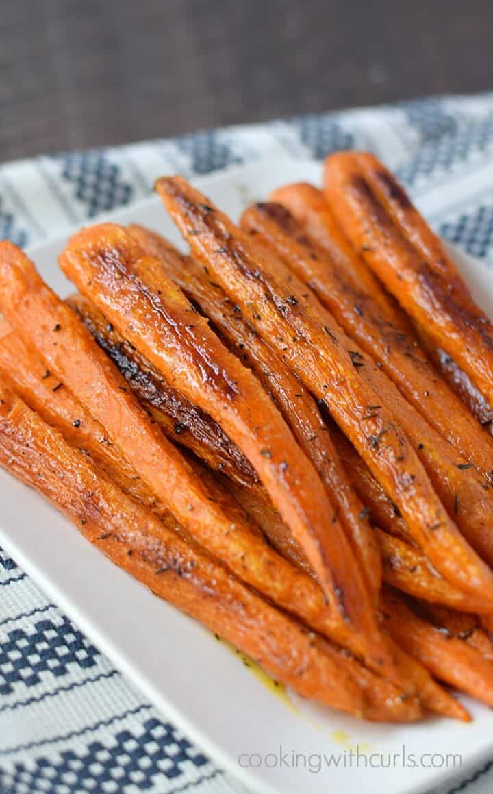 Simple Roasted Carrots - Cooking with Curls