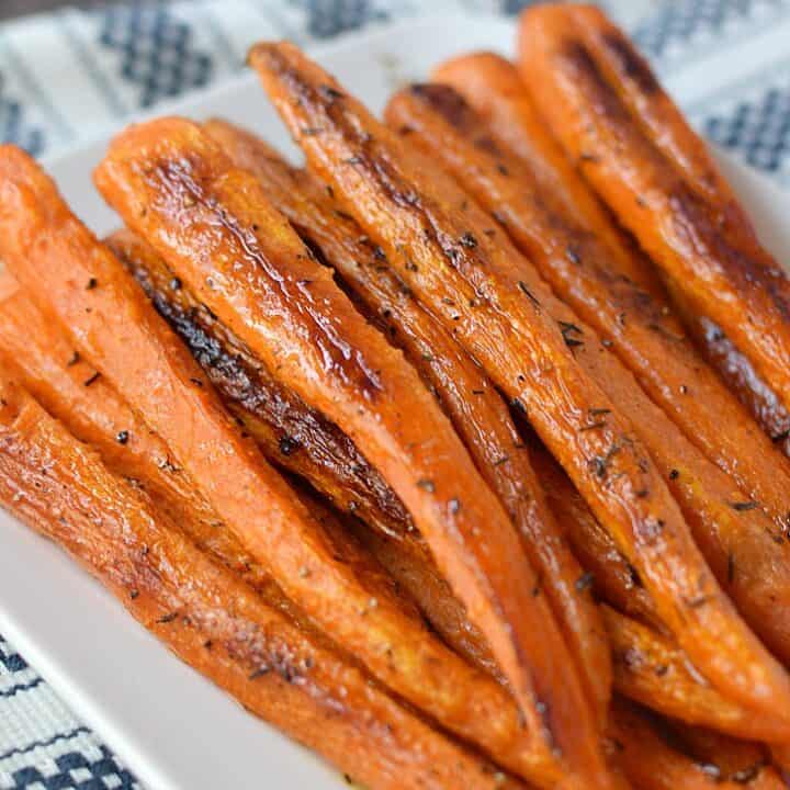 Simple Roasted Carrots - Cooking with Curls