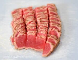 Ahi Poke Stack - Cooking with Curls