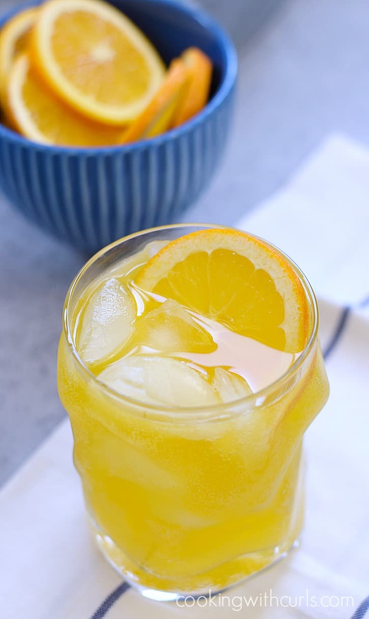 Orange Peach Mango Spritzer - Cooking With Curls