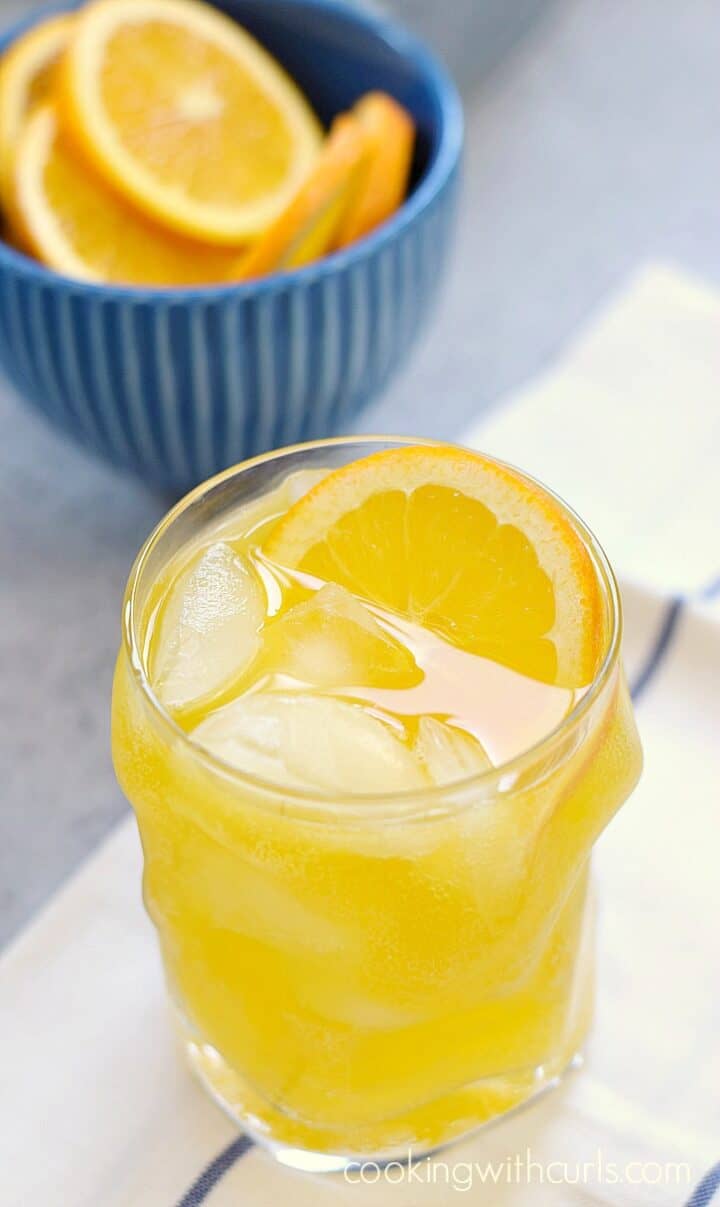 Orange Peach Mango Spritzer - Cooking with Curls