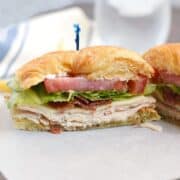 Turkey Croissant Sandwich - Cooking with Curls