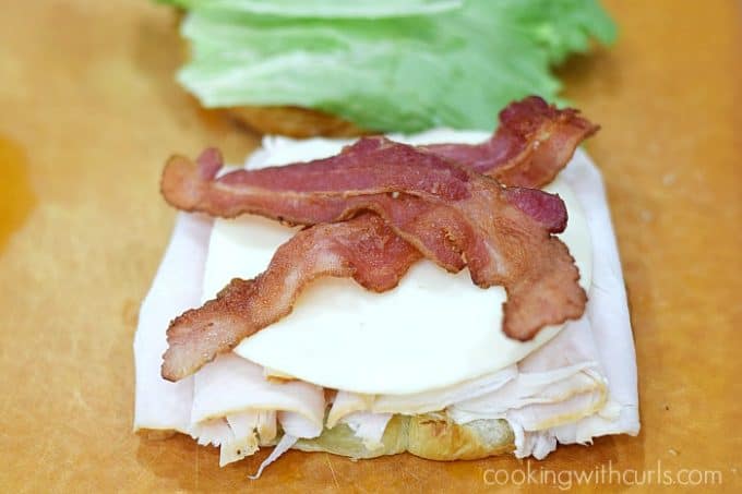 Turkey Croissant Sandwich - Cooking with Curls