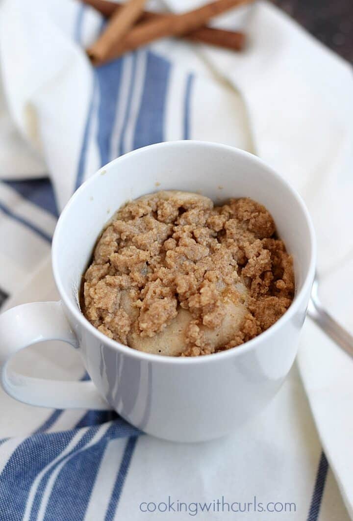 Coffee Cake in a Mug - Cooking with Curls