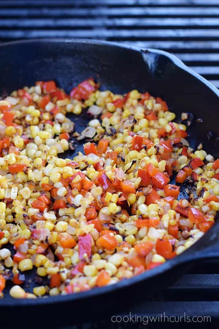 Grilled Corn Relish - Cooking with Curls