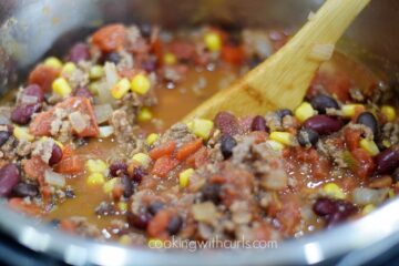 Southwest Chili with Black Beans and Corn - Cooking with Curls