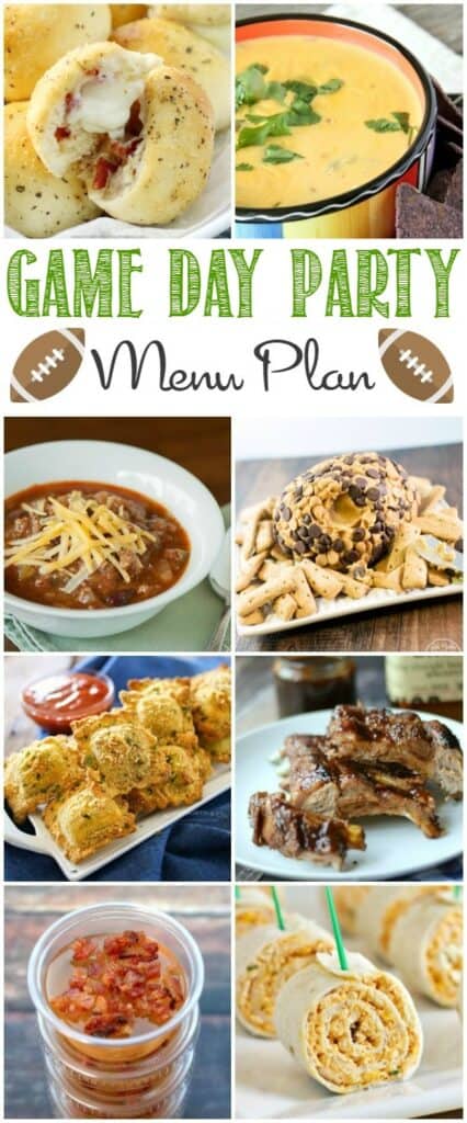 Game Day Party Menu - Cooking with Curls