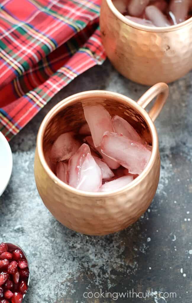 Pomegranate Yule Mule - Cooking with Curls