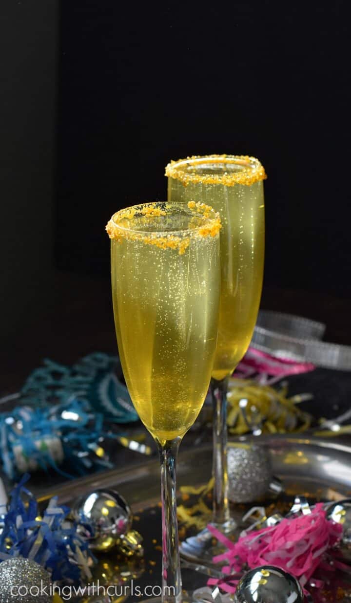 Gold Royale Cocktail - Cooking with Curls