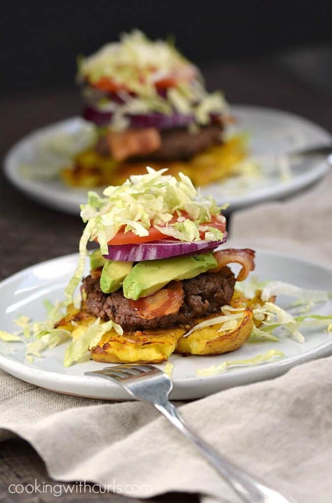 Smashed Potato Burgers - Cooking with Curls