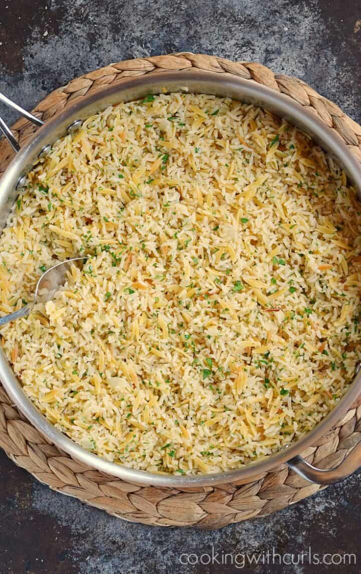 Classic Rice Pilaf - Cooking with Curls