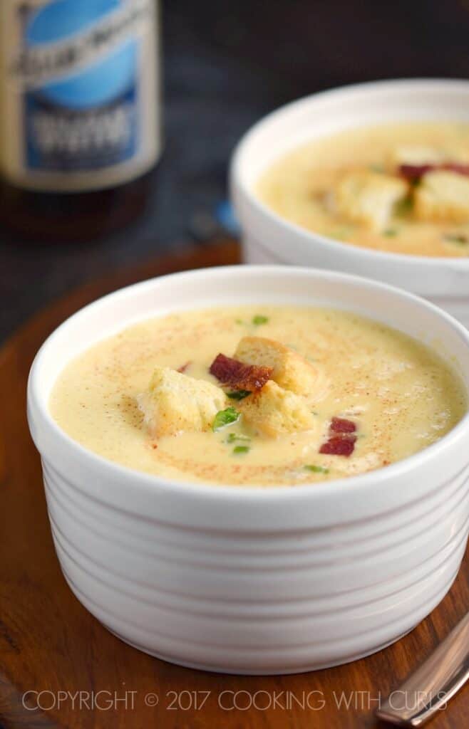 Instant Pot Cheddar-Ale Soup - Cooking with Curls