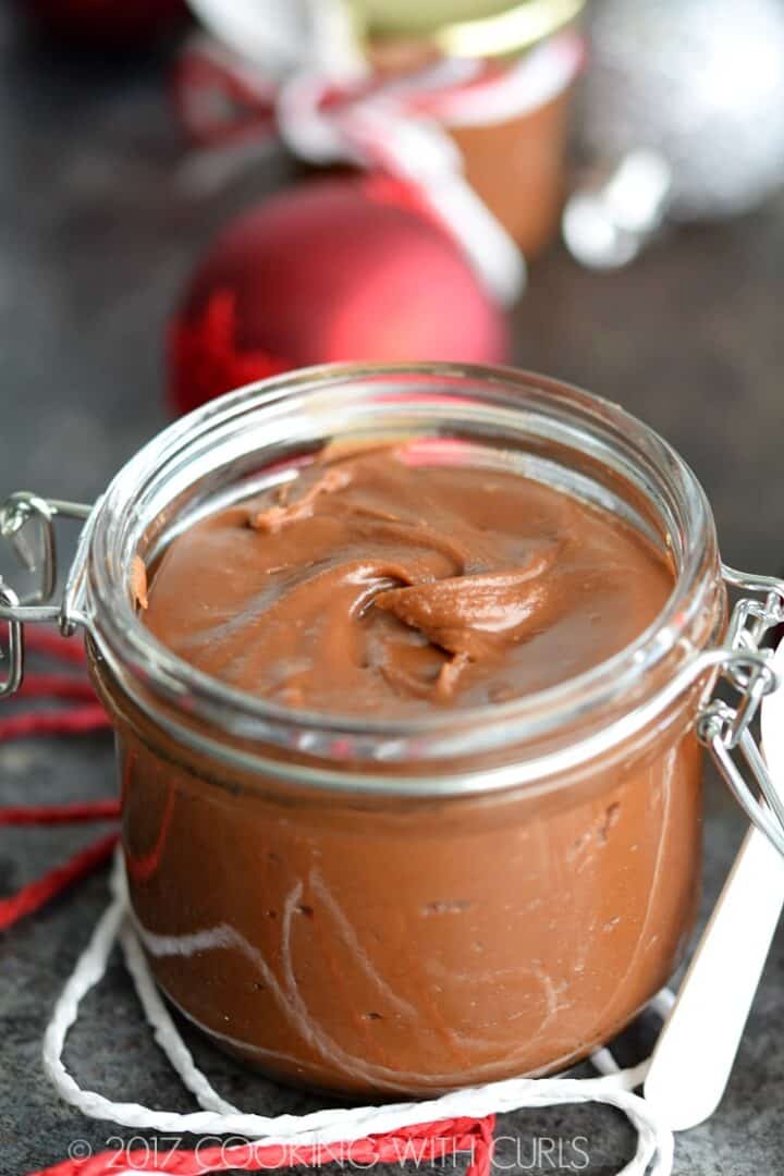 Chocolate Spoon Fudge in a Jar - Cooking with Curls