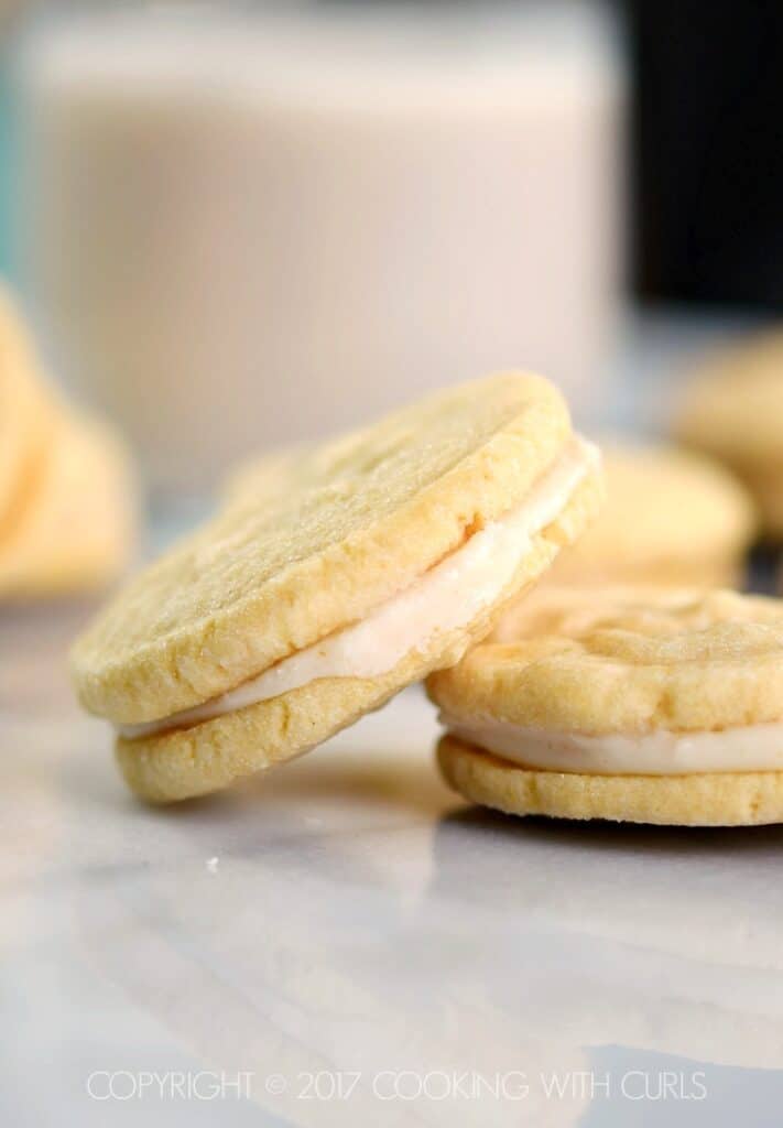 Caramel Cream Sandwich Cookies - Cooking with Curls