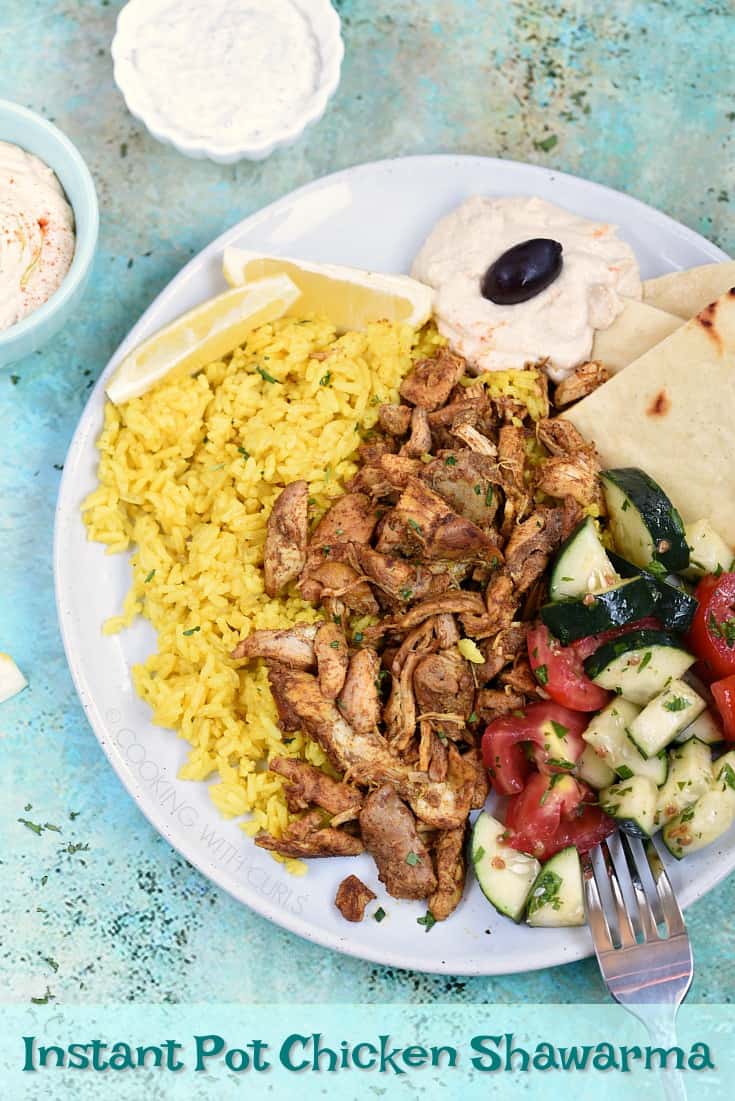 Instant Pot Chicken Shawarma - Cooking with Curls