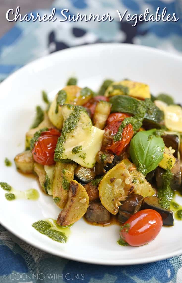 Charred Summer Vegetables - Cooking with Curls