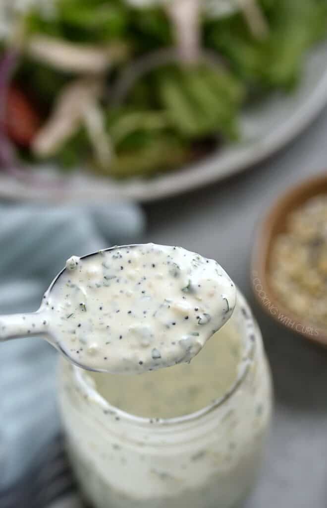 Everything Bagel Ranch Dressing - Cooking with Curls