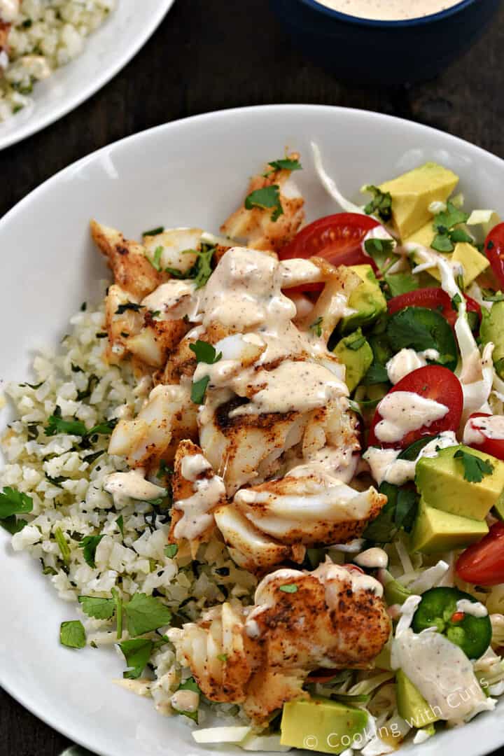 Fish Taco Bowls - Cooking with Curls