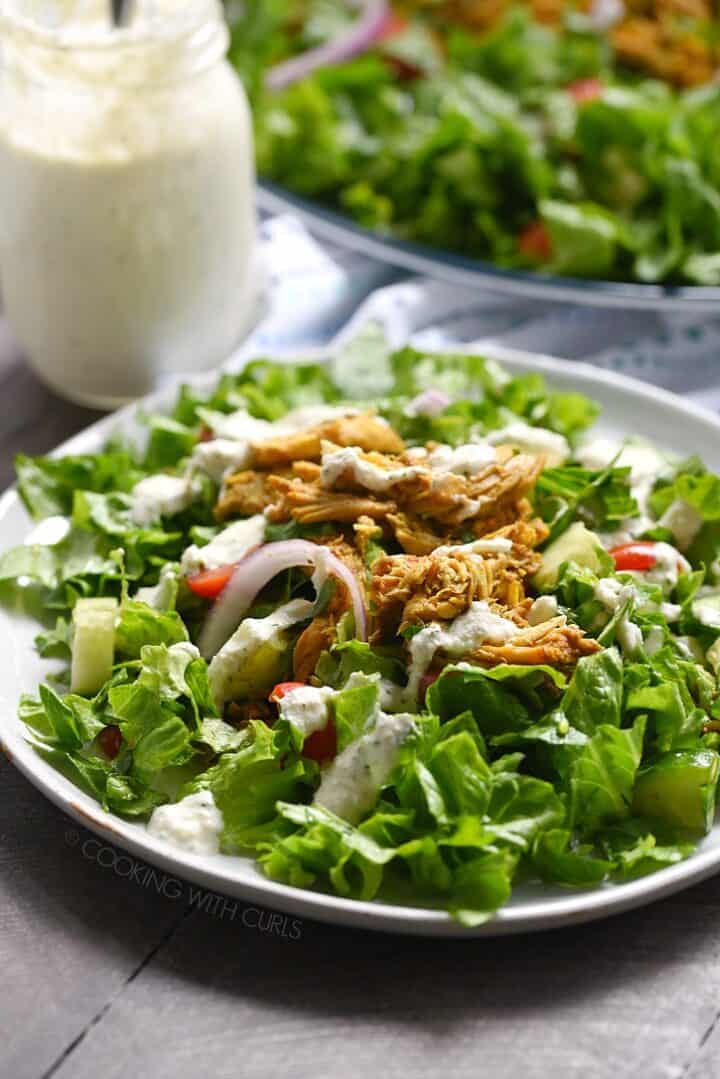 Chicken Shawarma Salad - Cooking with Curls