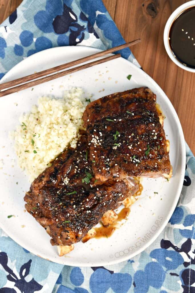 Instant Pot Teriyaki Ribs - Cooking with Curls