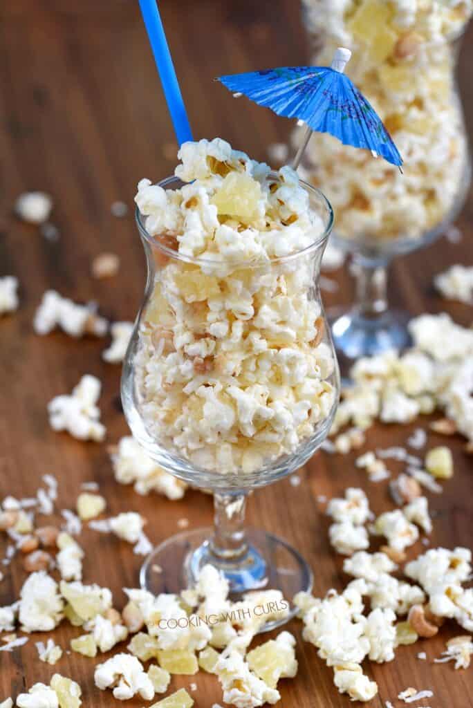 Pina Colada Popcorn - Cooking with Curls