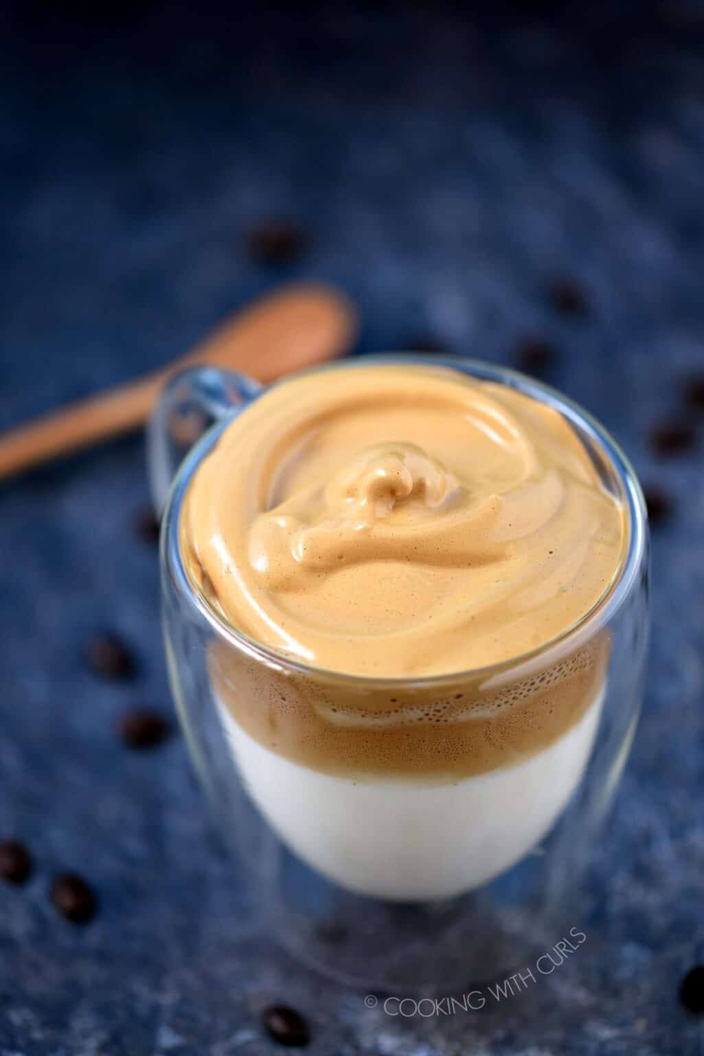 Whipped Dalgona Coffee - Cooking with Curls