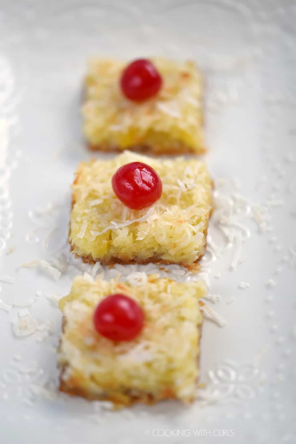 Pina Colada Bars - Cooking with Curls