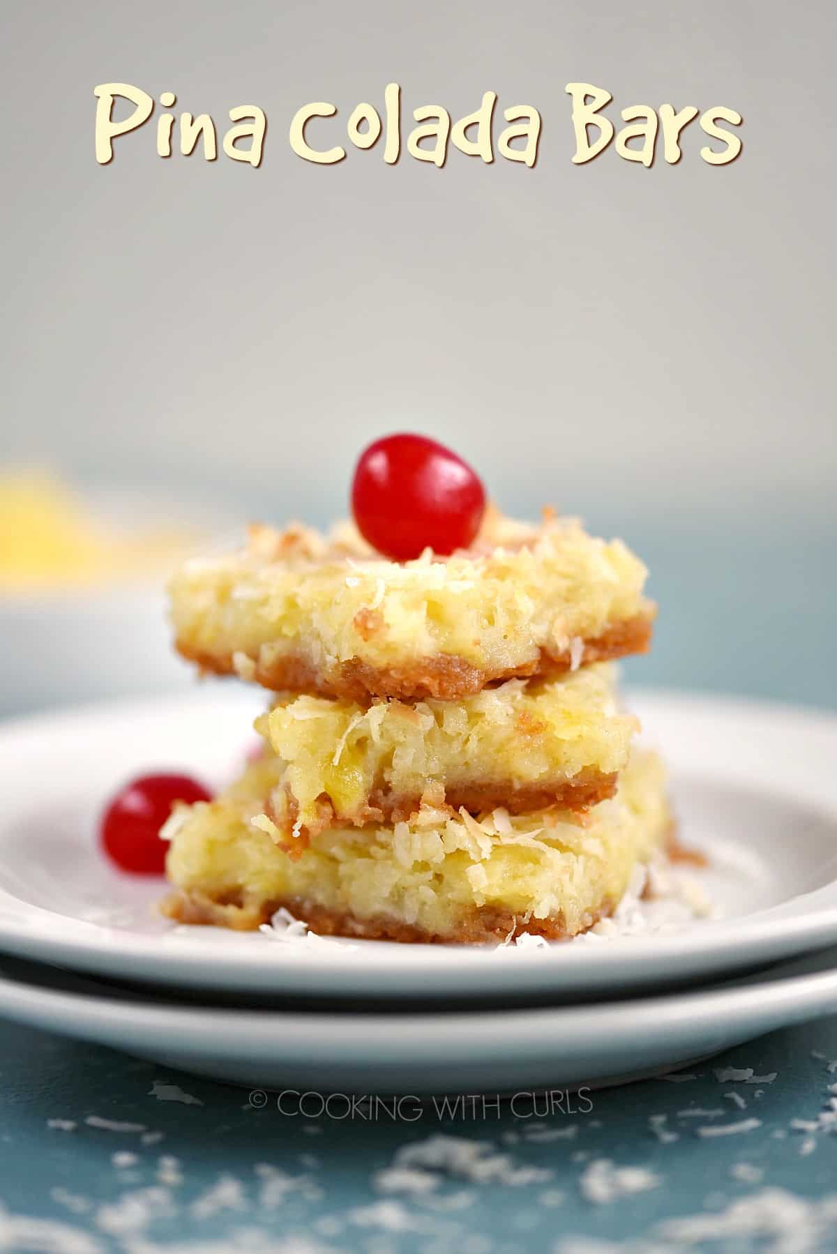 Pina Colada Bars - Cooking with Curls