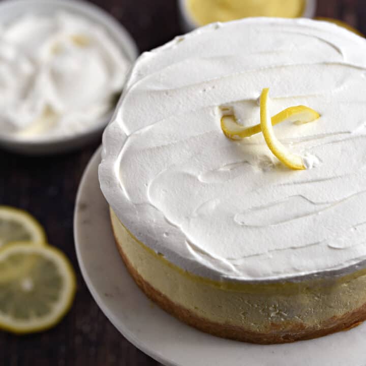 Instant Pot Lemon Cheesecake - Cooking with Curls